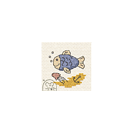 Mouseloft Fish Cross Stitch Kit - 00B-004bts