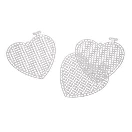 Plastic Canvas 3 Inch Heart Shape - 5 pack