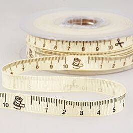 Ivory beige tape measure ribbon | Craft Supplies UK, Shop Online